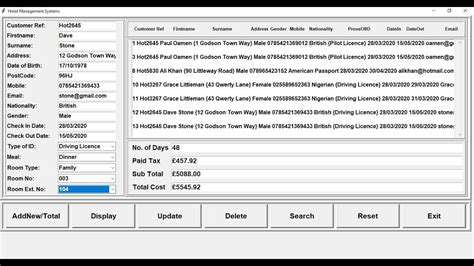 How To Create A Hotel Database Management System In Python Part Of