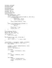 Parse Cpp Include Iostream Include Fstream Include Cctype Include