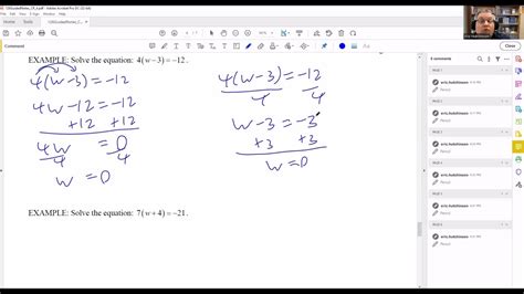 Solving Linear Equations Using The Distributive Property Youtube