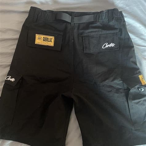 Corteiz Men S Black And White Shorts Depop