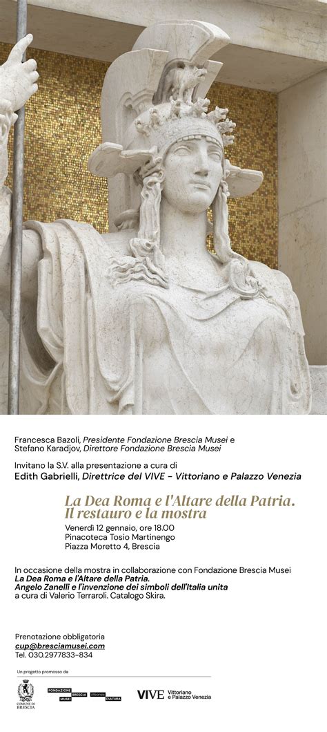 La Dea Roma E L Altare Della Patria Il Restauro E La Mostra