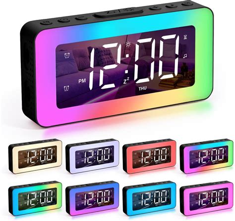 Amazon De DOUMOSH Wecker Kinder Mit Nachtlicht RGB Nachtlicht 0 100