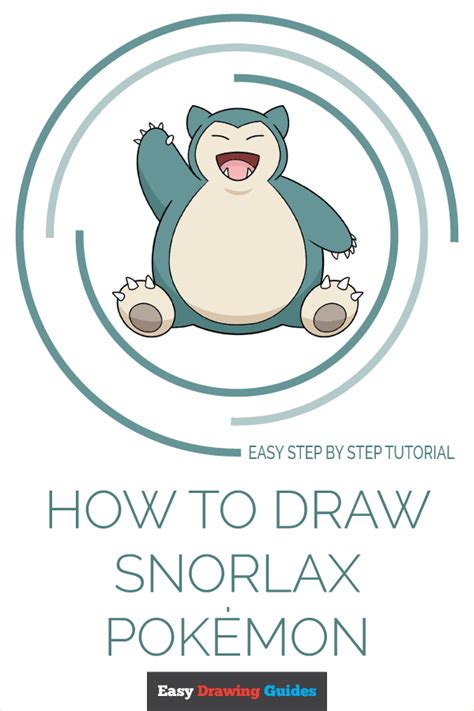 How To Draw Snorlax Pok Mon Really Easy Drawing Tutorial