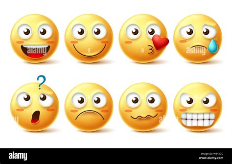 3d Illustration Thinking Emoticon Banque D Images Vectorielles Alamy