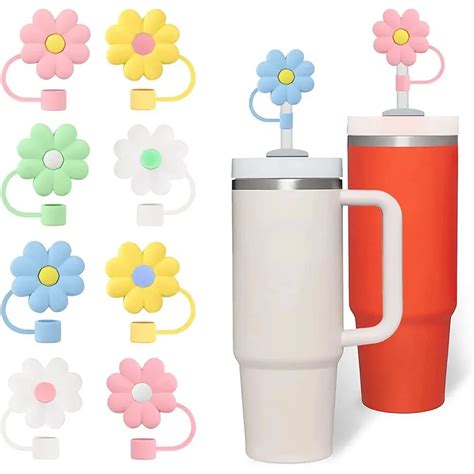 Pcs Spill Proof Stopper Set For Stanley Cup Silicone Cute Straw Topper