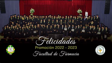 Ceremonia de Graduación de la Facultad de Farmacia Universidad de