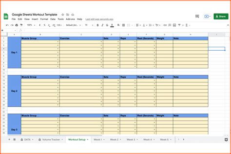 10 Best Free Google Sheets Workout Planner Templates For 2022