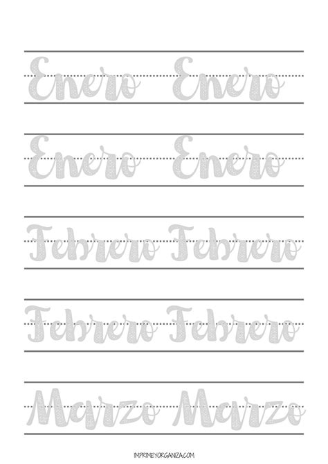 Lettering Imprime Y Organiza