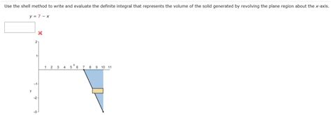 solved use the shell method to write and evaluate the