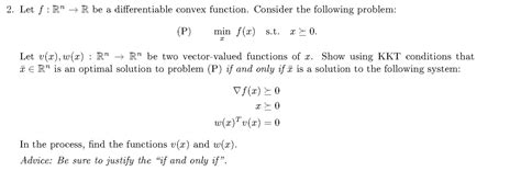 solved let f rn ﻿r be a differentiable convex function