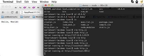 first node js sample hello world coding air