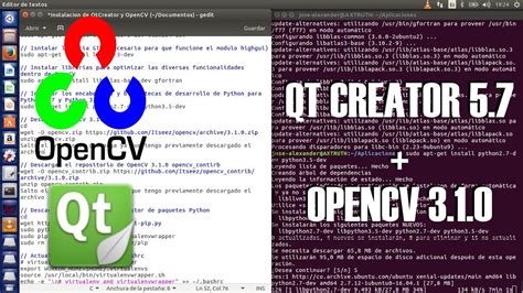 instalar qt creator y opencv en ubuntu youtube