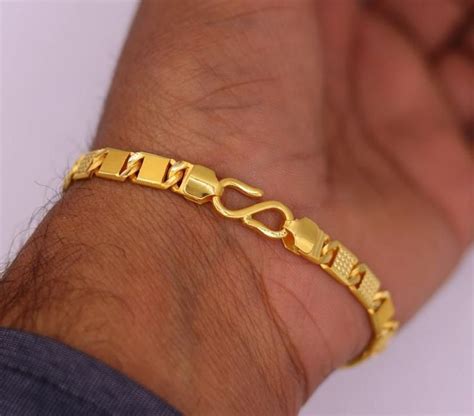 Men S Fashionable Breslate Gold And Silver Mens Gold Bracelets Man