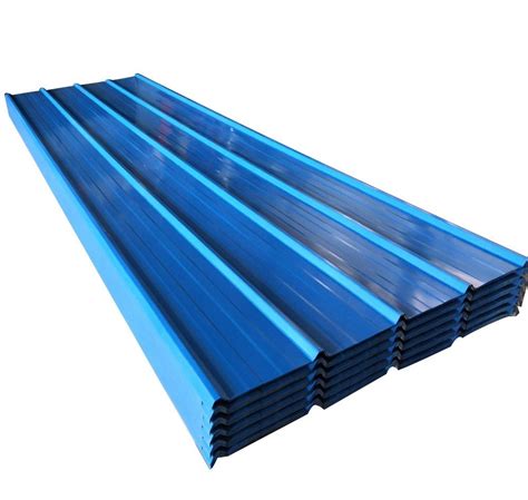 Pre Painted Galvanised Iron Blue PPGI Roofing Sheet Thickness Of Sheet