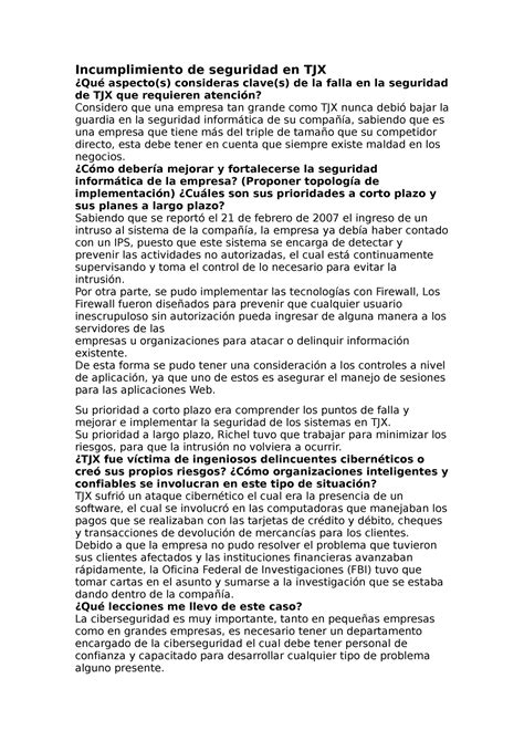AC S14 Semana 14 Tema 01 Tarea Caso 3 Incumplimiento De