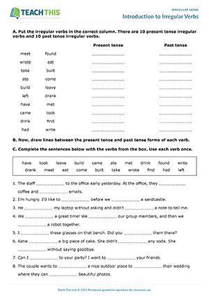 Regular And Irregular Verbs Ficha Interactiva Y Puedes 46 OFF