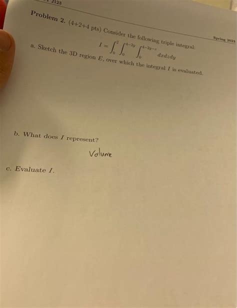 solved problem 2 4 2 4pts consider the following triple