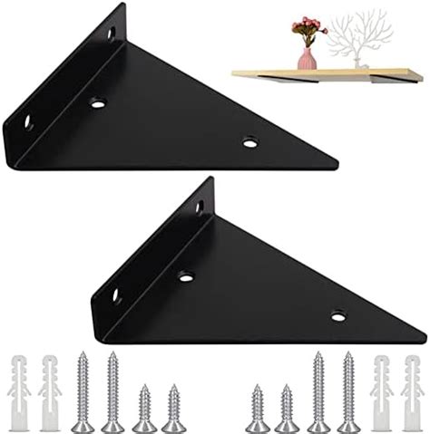 WiDream 2 Pcs Staffa Per Mensola Nascosta Bianca Staffe Supporto