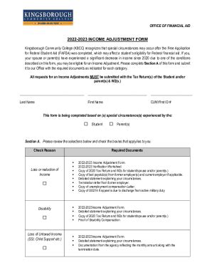 Fillable Online Fill Free Fillable 2019 2020 INCOME ADJUSTMENT FORM O