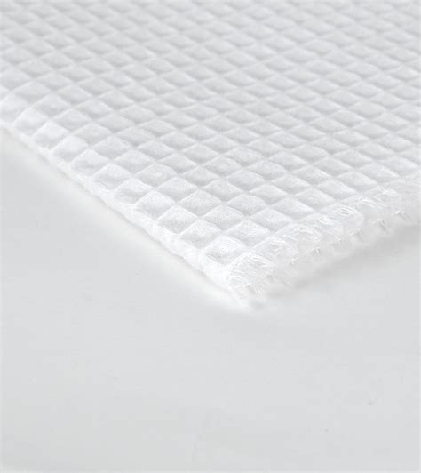 Tissu nid d abeille blanc Au Fil de Léontine