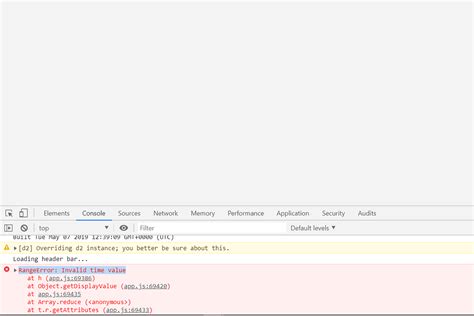 rangeerror invalid time value support assistance technique dhis2 community