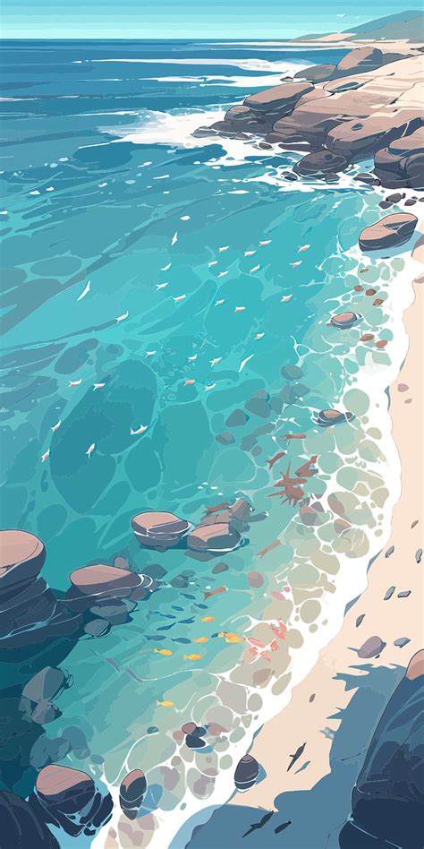 Mar Oc Ano Playa Gr Ficos Vectoriales Gratis En Pixabay Fondo De