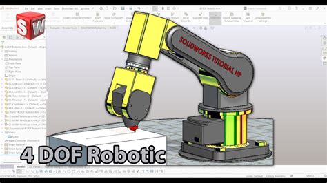 SolidWorks Part 60 How To Design DOF Robot Arm Design 47 OFF
