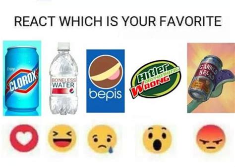 Facebook Reactions Boneless Water Know Your Meme
