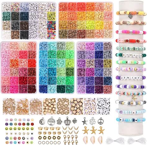 Clay Beads Bracelet Making Kit For Girls DIY Friendship Jewelry Making