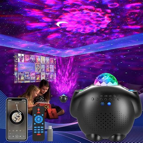 Togaga Projecteur Ciel Etoile 4 En 1 Lampe Projecteur LED Dynamique