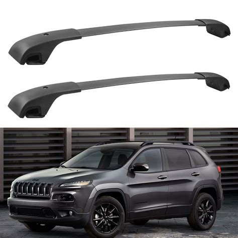 Jeep Cherokee Kl With Thule Aeroblade Crossroad Roof Rack Crossbars