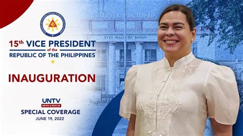 Full Coverage Sara Duterte Inauguration As Th Vice President Of The