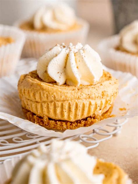 No Bake Mini Pumpkin Cheesecakes Broken Oven Baking