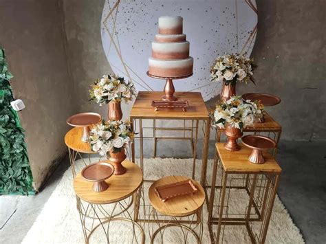 Pegue Monte Rose Gold E Dourado Universo Decorado