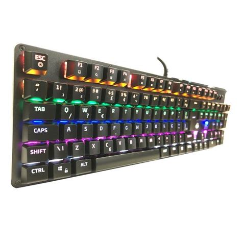Teclado Gamer Mecânico HP GK100 USB LED RGB Layout ABNT2 Preto
