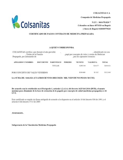 Cómo Obtener Certificado De Medicina Prepagada Botoxina