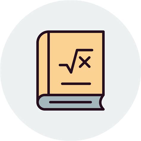Math Book Vector Icon Vector Art At Vecteezy