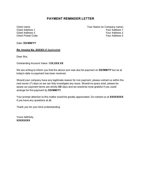 30 Polite Payment Reminders Overdue Letters TemplateArchive