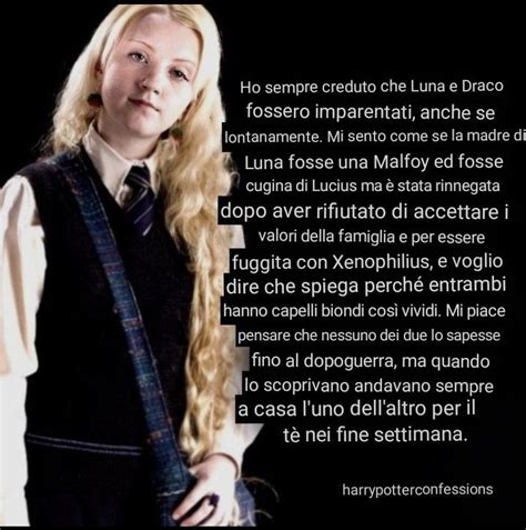 Luna Lovegood E Draco Malfoy Sono Cugini Draco Harry Potter