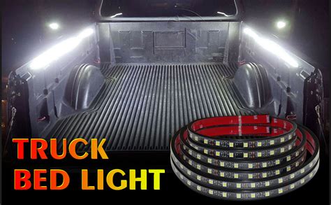 Lot de 2 bandes lumineuses à LED blanches de 152 4 cm pour camion