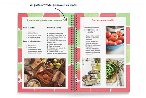 Faire son livre de recette personnalisé CreerMonLivre