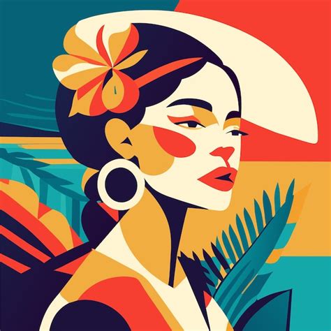 Premium Vector Matisse Influence In Colorful Vector Graphics