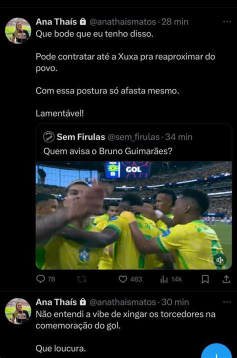 Ana Tha S Detona Atitude De Jogador Da Sele O Brasileira