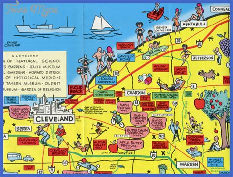 Ohio Map Tourist Attractions ToursMaps Maps Of Ohio