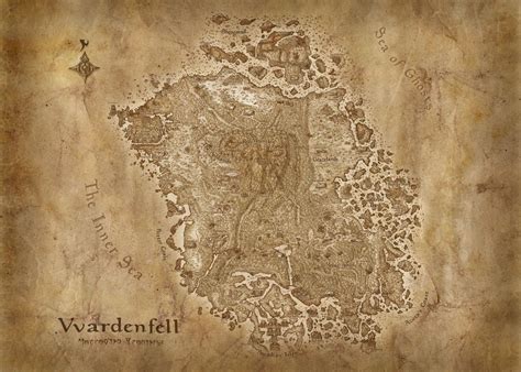 Morrowind Anth New Map Poster Picture Metal Print Paint By The