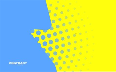 Vector De Fondo Azul Y Amarillo De Forma De Onda Abstracta Vector Premium
