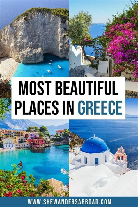 The Most Beautiful Places In Greece With Text Overlay That Reads Most