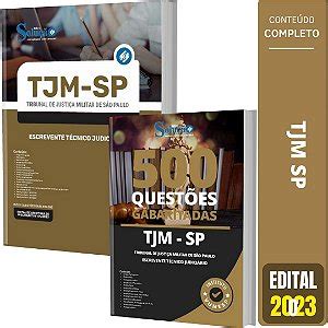 Caderno de Questões TJM SP 2023 Escrevente Técnico Judiciário