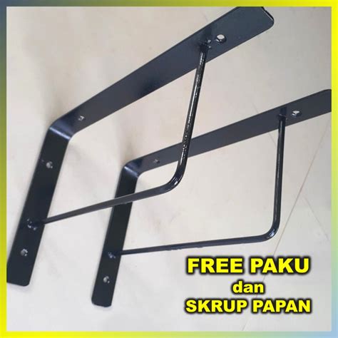 Jual Besi Siku L Penyangga Rak Dinding Papan Ambalan Tempel Multifungsi