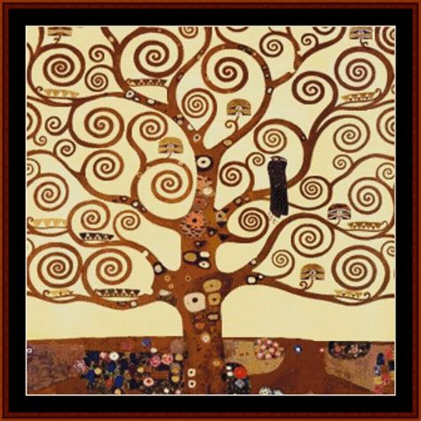 Klimt Albero Della Vita Da Cross Stitch Collectibles Schemi Punto